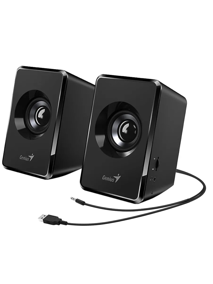 Compuzone. PARLANTE ESTEREO GENIUS SP-U125 USB NEGRO